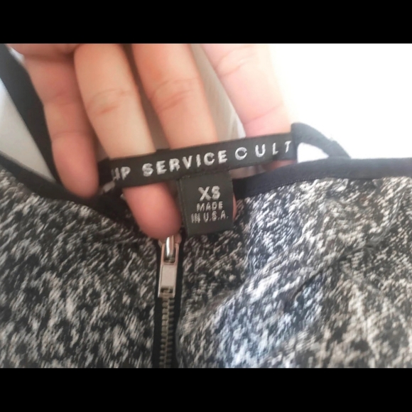 Lip Service | Tops | Rare Vtg Lip Service Cult Noise Pattern Black ...